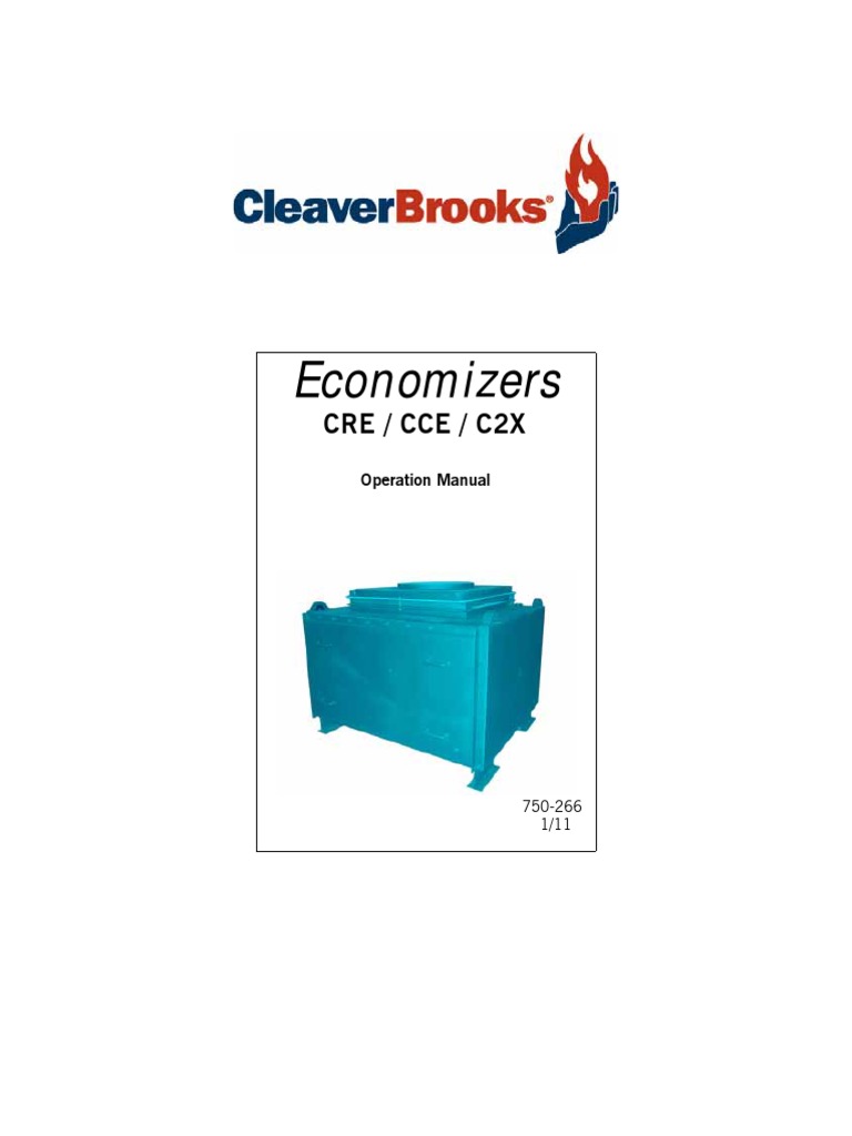 Operating and Maintenance Manual Stack Economizers CRE-CCE-C2X | PDF ...