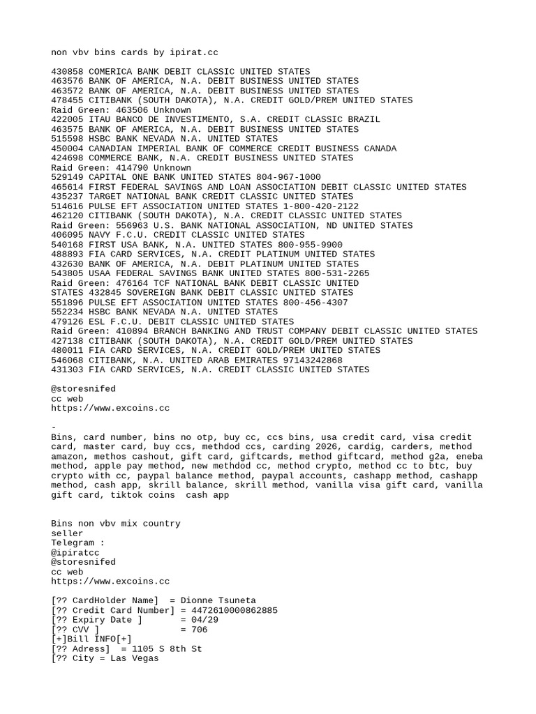 List of No VBV Bins 2026 2027 | PDF