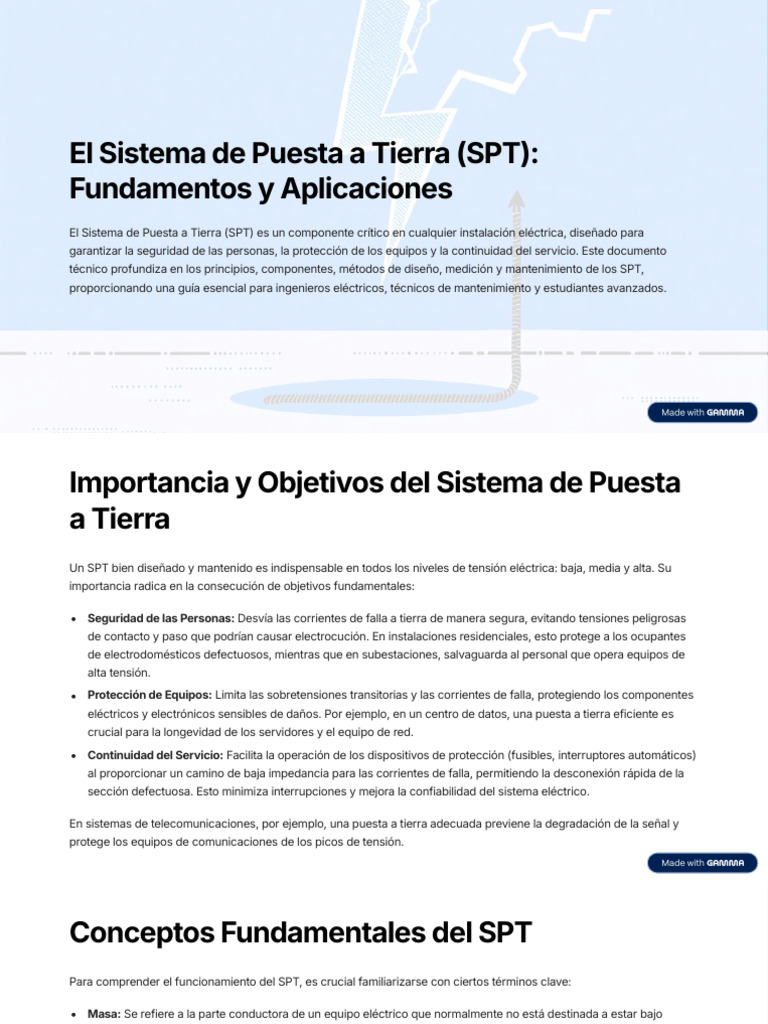 El-Sistema-de-Puesta-a-Tierra-SPT-Fundamentos-y-Aplicaciones | PDF ...