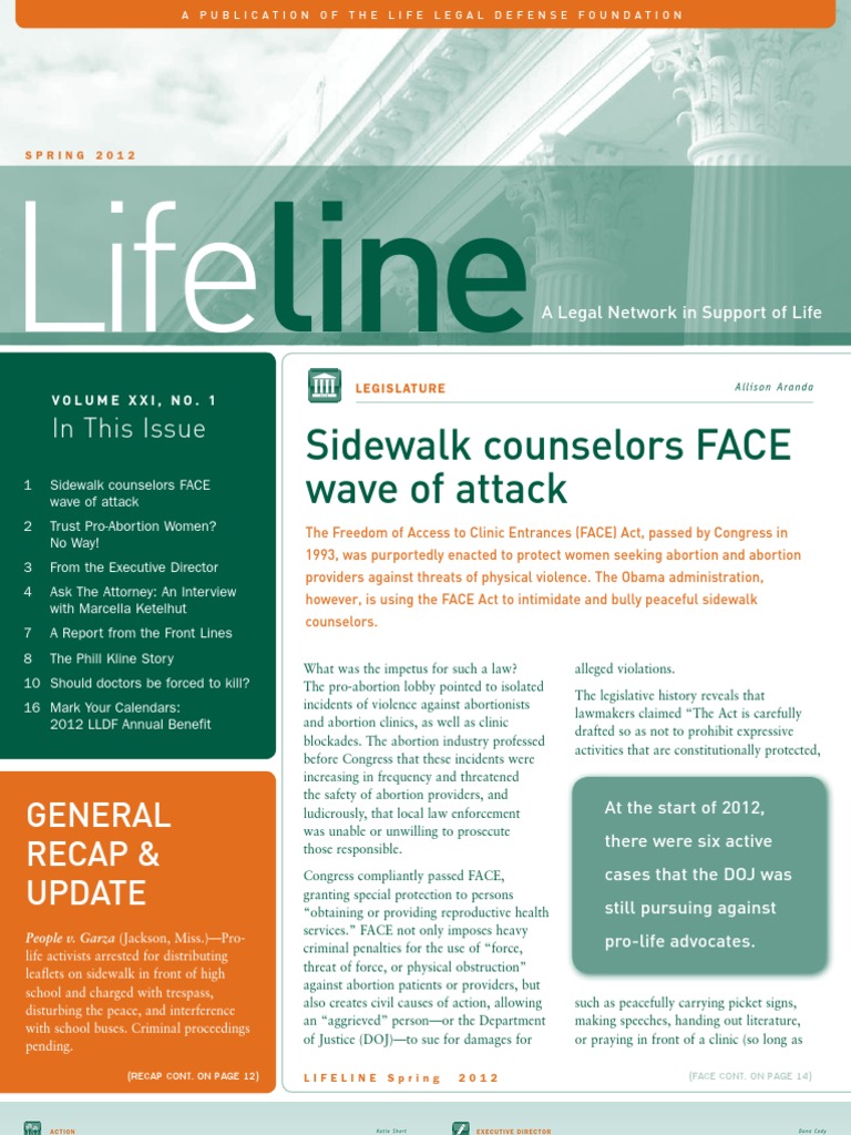 Lifeline: A Publication of The Life Legal Defense Foundation (2012 ...