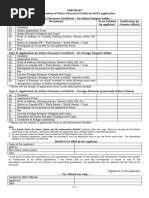 Indian Passport Surrender Checklist | PDF | Passport | International Law