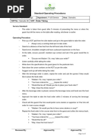 A La Carte Service Standard Procedures | PDF