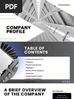 Comprehensive Company Profile Template | PDF