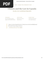 Ubuntu's Transformative Role in Law | PDF | Lease | Justice
