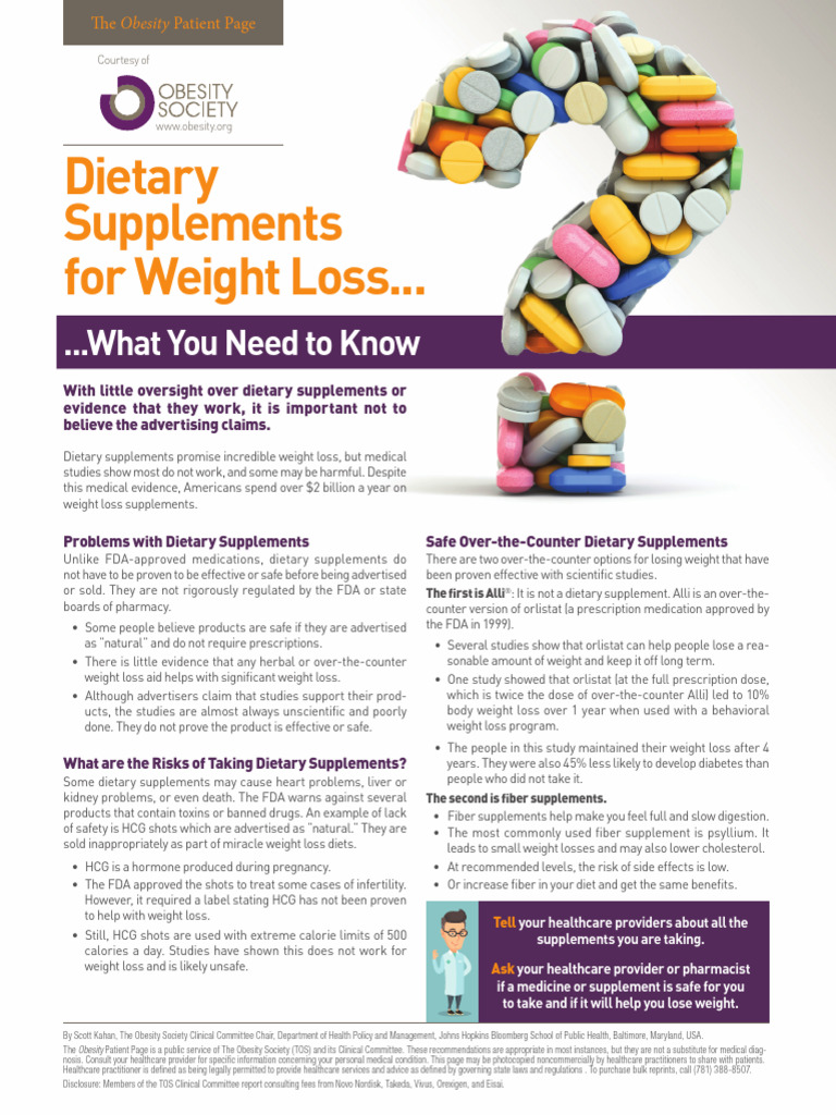 Tos Obesity Patient Ad Series Supplements | PDF | Dietary Supplements ...