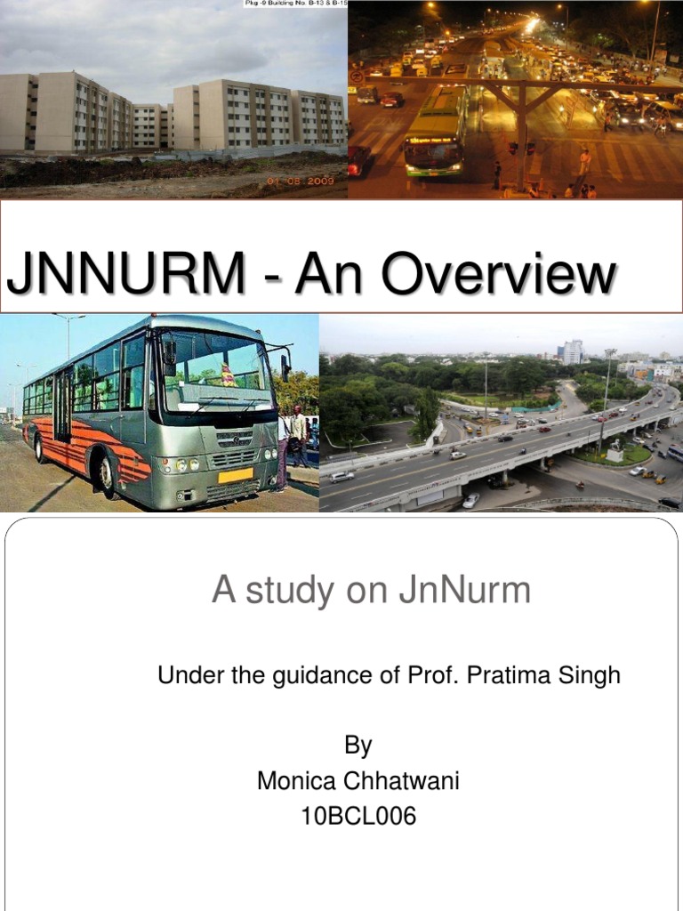 JNNURM - An Overview | PDF | Transport | Economy (General)