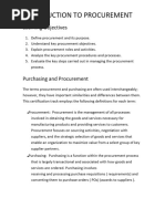 Fundamentals of Procurement Management | PDF | Procurement | Supply Chain