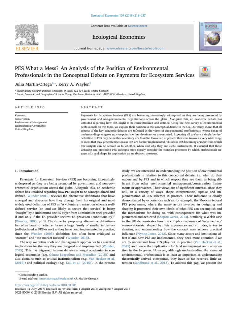 PES what a MESS | PDF | Economies | Natural Environment