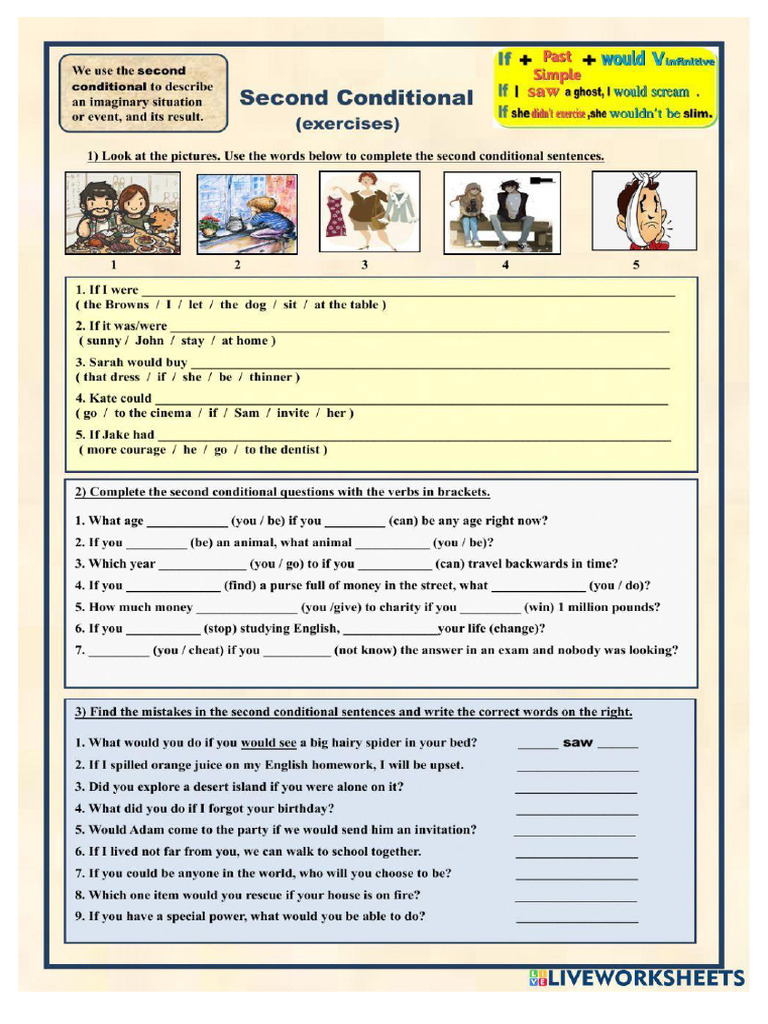 Second Conditional Worksheet | PDF