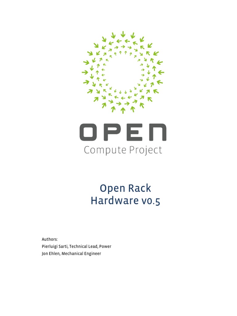Open Compute Project Open Rack v0.5 | PDF | Alternating Current | Data ...