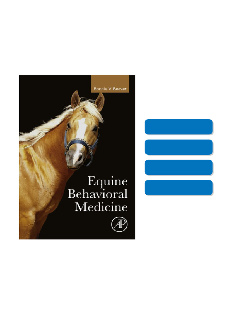 Equine Behavioral Medicine, First Edition Bonnie V. Beaver full ebook ...