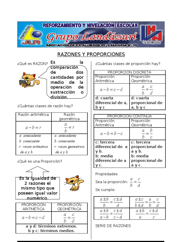 Razones y Proporciones | PDF