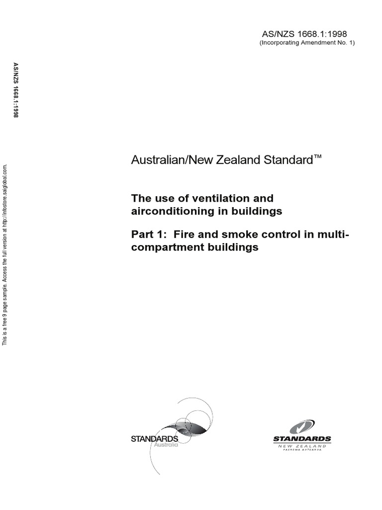 As NZS 1668.1-1998 The Use of Ventilation and Airconditioning in ...