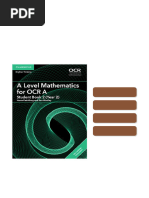 Formulae Booklet - OCR (A) Further Maths A-Level | PDF | Variance