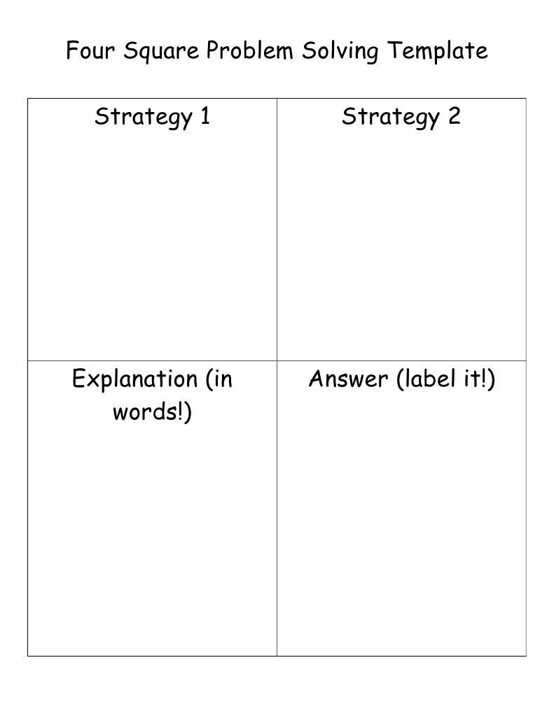 Foursquare Problem Solving Template | PDF