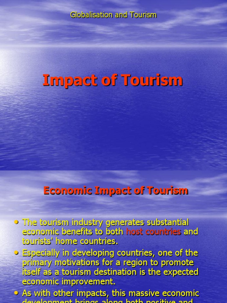 Economic Impacts of Tourism Explained | PDF | Tourism | Taxes
