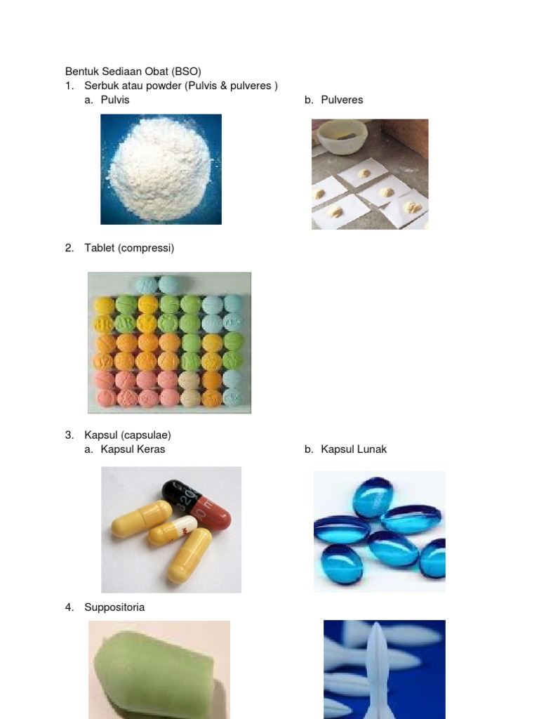 Bentuk Sediaan Obat | PDF