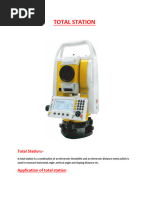 Total Station Setup and Operation Guide | PDF