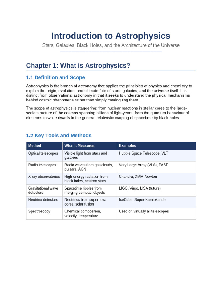 Introduction_to_Astrophysics | PDF | Stars | Big Bang