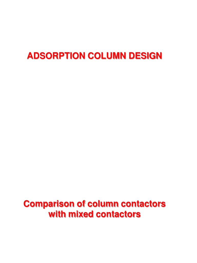 Adsorption Column Design | Download Free PDF | Adsorption | Litre