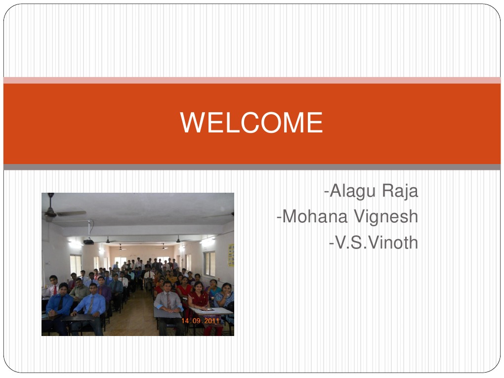 Welcome: - Alagu Raja - Mohana Vignesh - V.S.Vinoth | PDF | Business