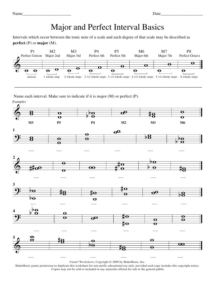 Various Intervals | Download Free PDF | Interval (Music) | Copyright