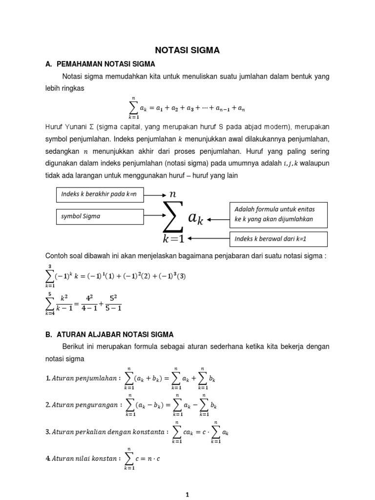 Notasi Sigma Pada MATLAB | PDF | Metode & Bahan Ajar