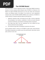 COCOMO Model Overview and Calculations | PDF | Applied Mathematics