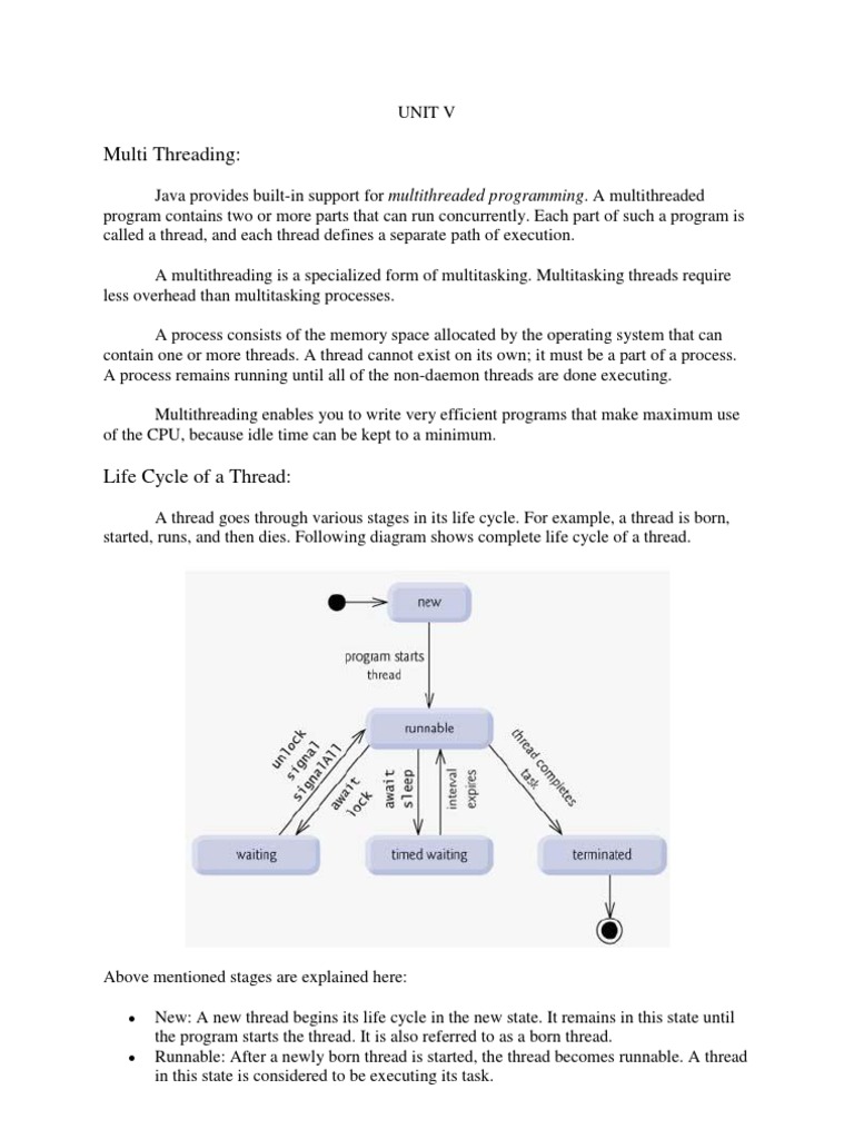 PROGRAMMING PARADIGMS - Unit V | PDF | Method (Computer Programming) | Concurrency (Computer ...
