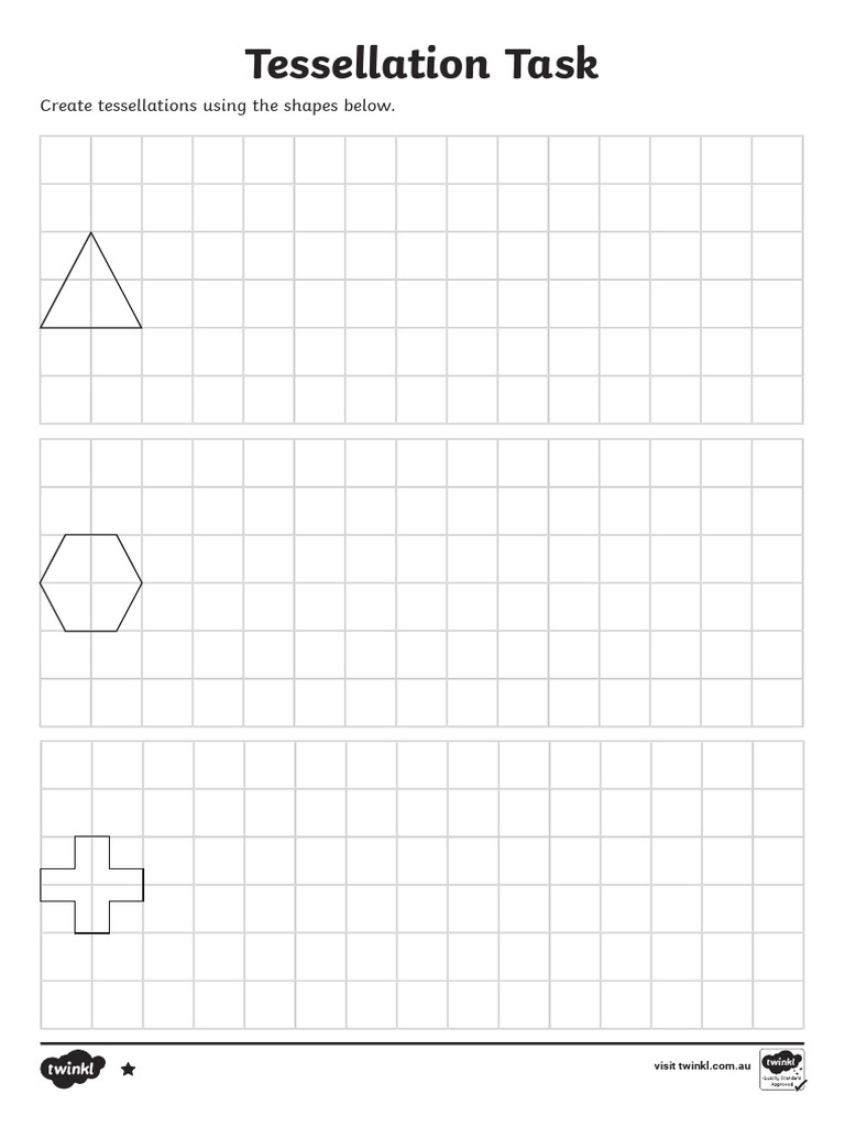Tessellation Creation Task Differentiated Activity Sheets | PDF