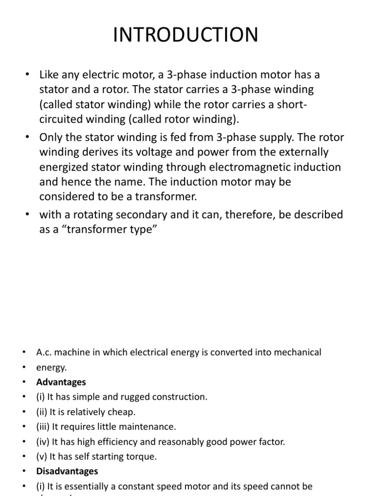 Induction Motors | PDF | Transformer | Electrical Engineering