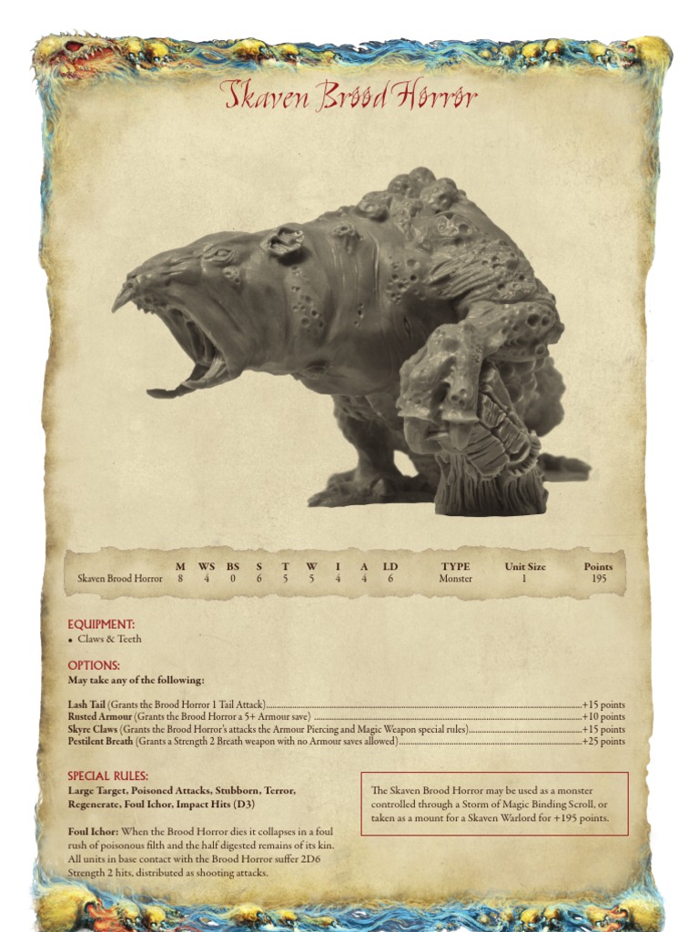 Brood Horror Rules | PDF