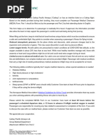 MEDIF Form for Emirates Travel | PDF | Flight Attendant | Medical Diagnosis