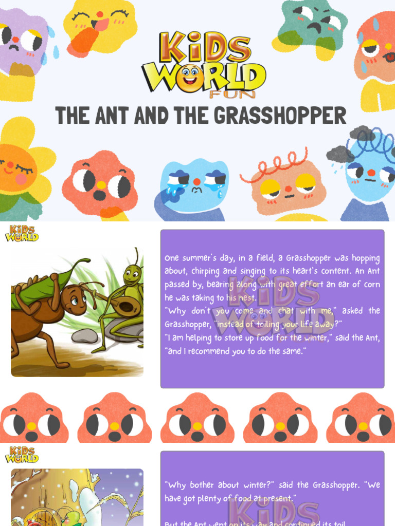 The Ant and the Grasshopper | PDF | Fable