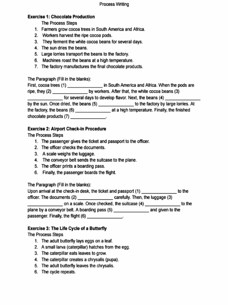 Process Writing | PDF