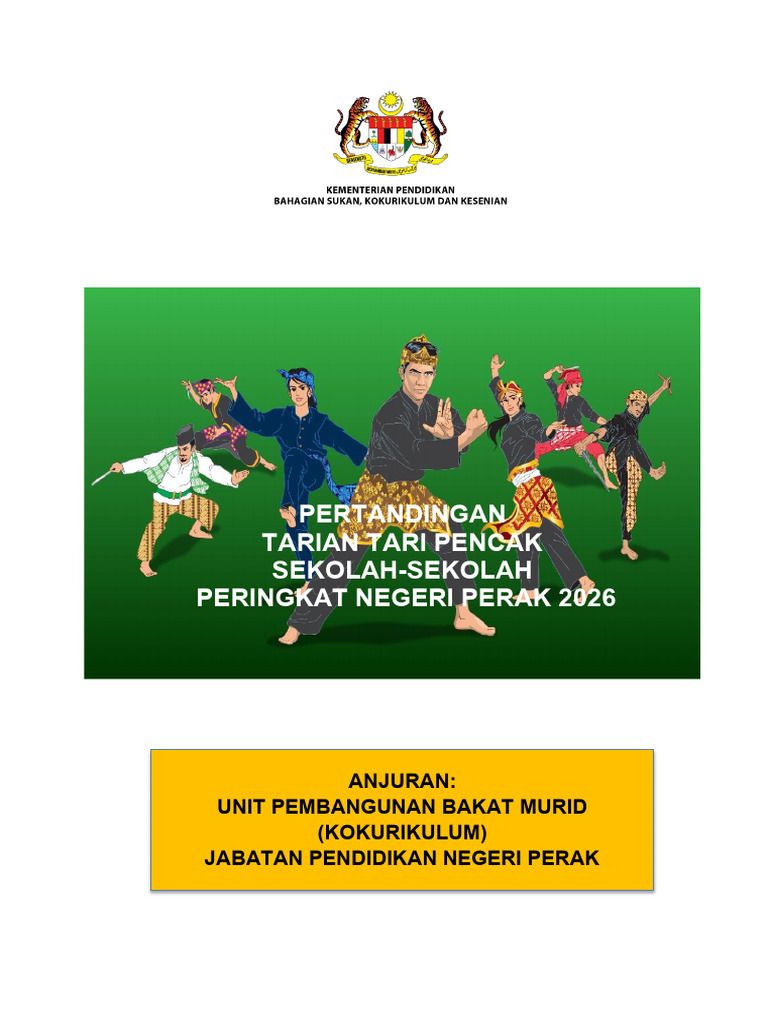Kertas Konsep Tarian Tari Pencak Peringkat Negeri Perak 2026 1 | PDF