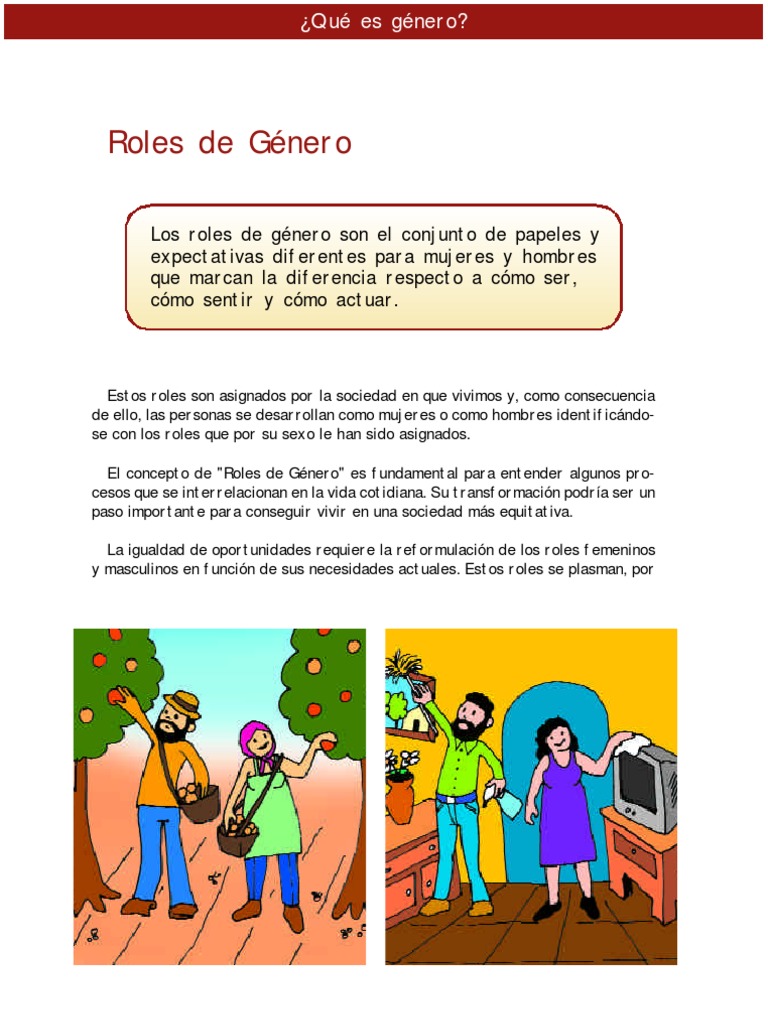 Roles y Género | PDF | Mujer | Hombre