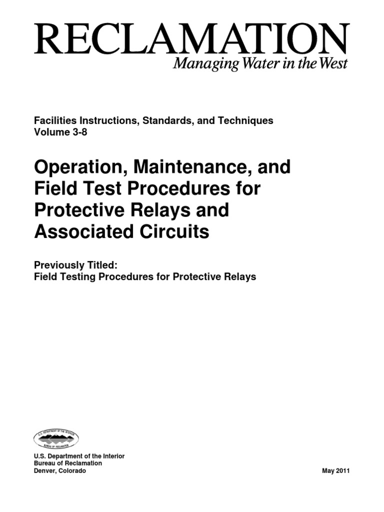 Test Procedures For Protective Relays | PDF | Transformer | Relay