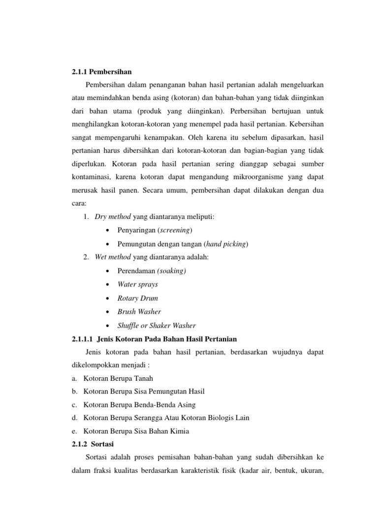 Sortasi Grading | PDF