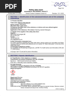 Alpacon Descalant Offshore Safety Data | PDF | Dangerous Goods | Toxicity