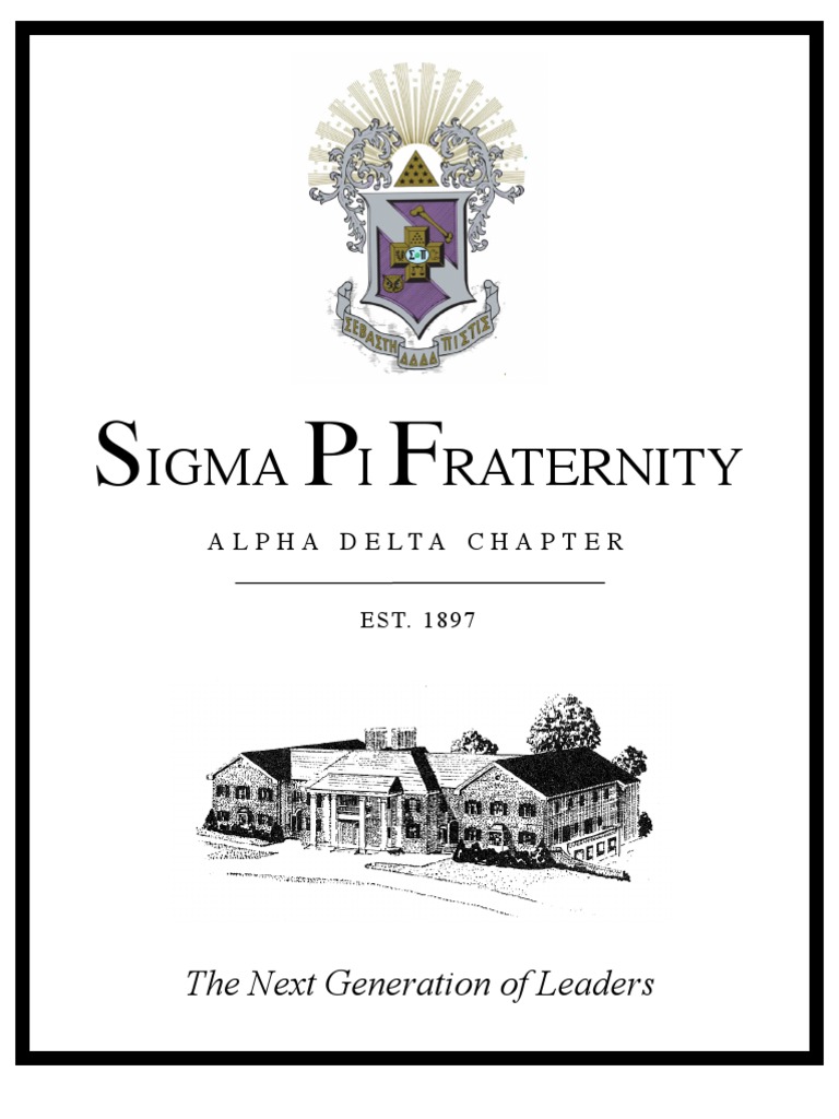 2012 Sigma Pi Rush Book | PDF | Fraternities And Sororities | Fraternities