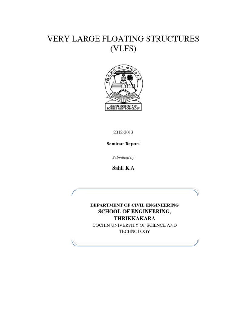 Very Large Floating Structures Overview | PDF | Civil Engineering ...