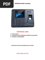 Touchlink Time Recorder 3 User Manual | PDF | Point And Click | Menu ...