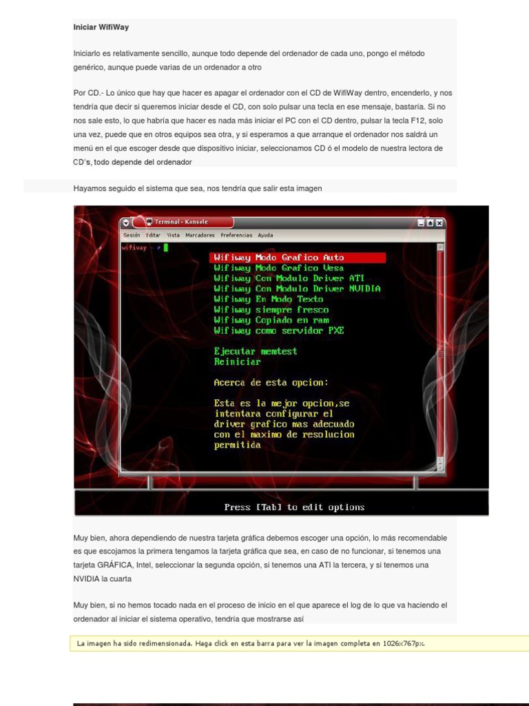 Instrucciones para usar WifiWay 3.4 | PDF | Disco compacto | Red de ...