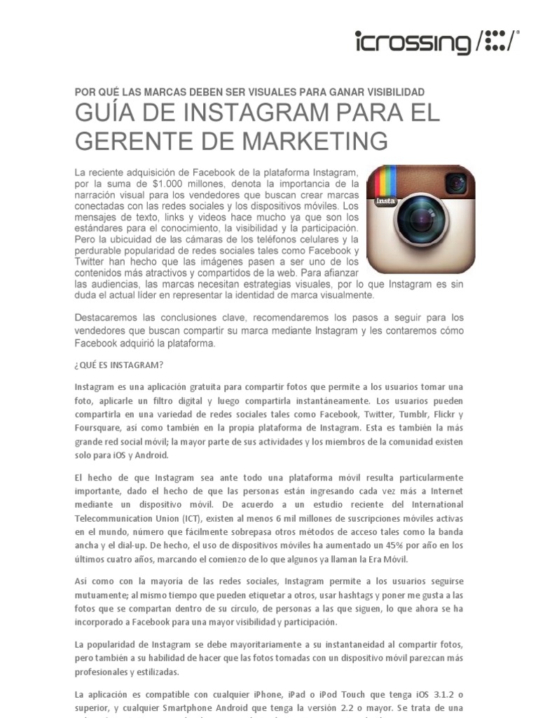 Instagram | PDF | Instagram | Aplicación movil