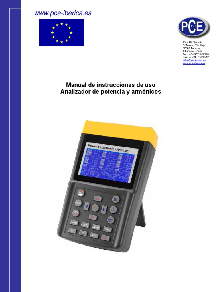 Manual Pce 830 | PDF
