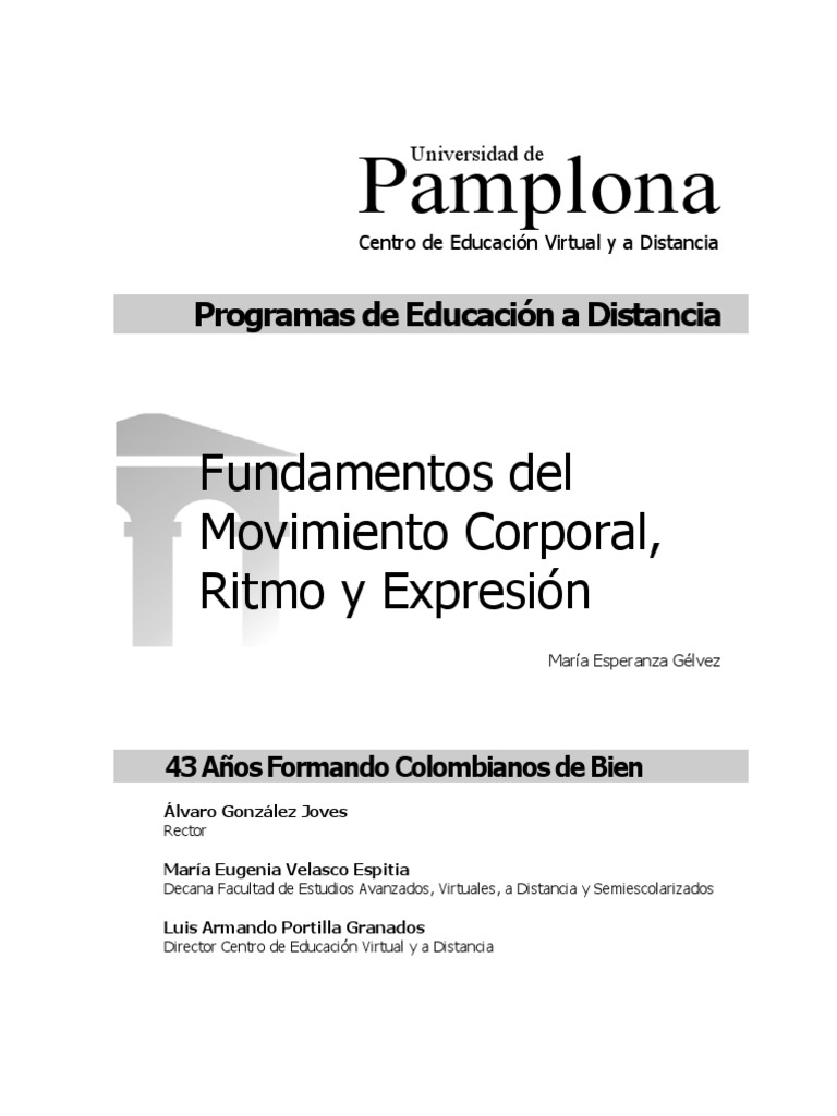 Fundamentos Del Movimiento Corporal Ritmo y Expresion | PDF | Ritmo ...