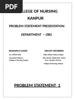 OBG Nursing Research Problem Statements | PDF | Childbirth | Obstetrics