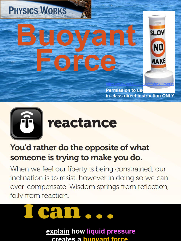 03 Buoyant Force (Fluids Part 3 of 7).pptx | PDF