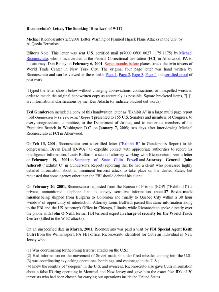 Michael Riconosciuto: Seven Months Before | Download Free PDF | Federal ...